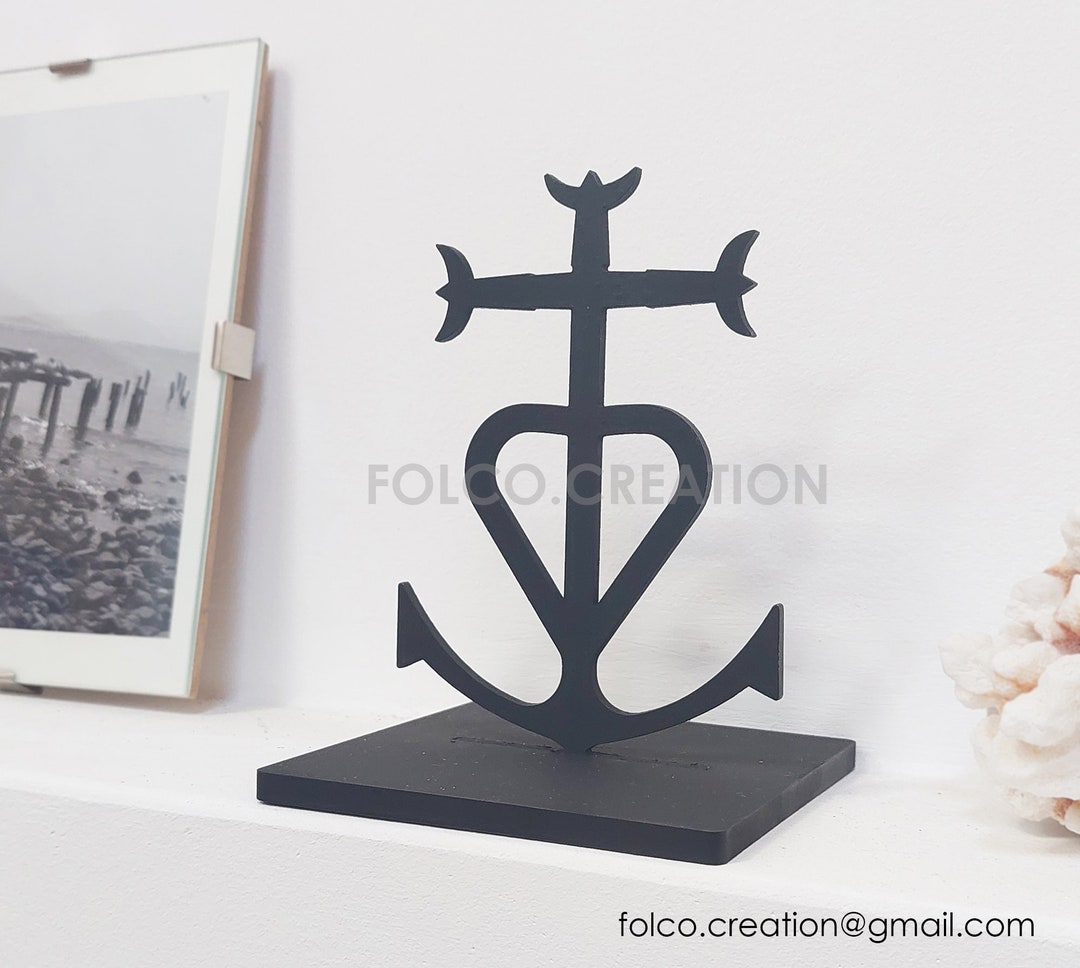 Camargue Steel Cross - Handmade Artisanal Decoration - Symbol of the ...
