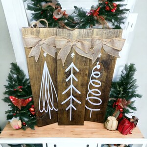Wood Christmas Tree Sign - Etsy