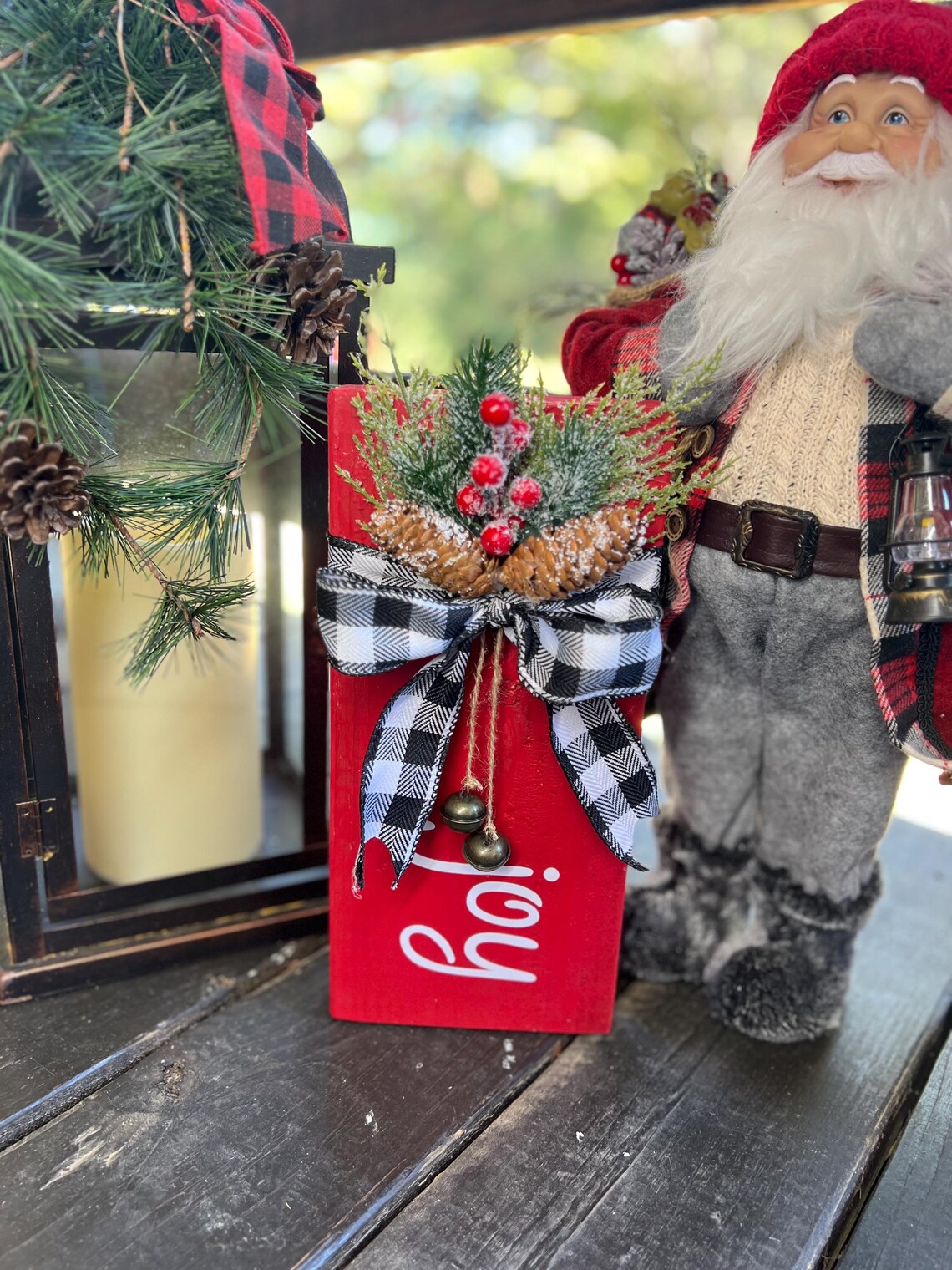 Wood Block Christmas Decor Farmhouse - Etsy