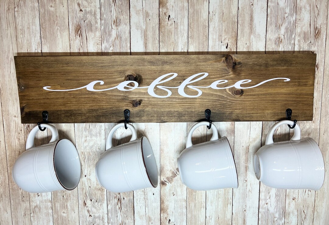 Coffee Cup Hanger Sign - Etsy