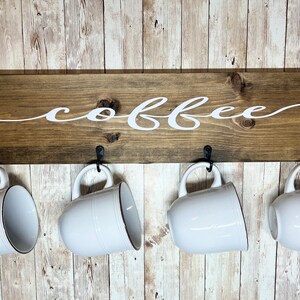 Coffee Cup Hanger Sign - Etsy