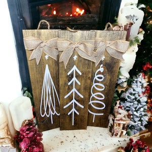 Wood Christmas Tree Sign - Etsy