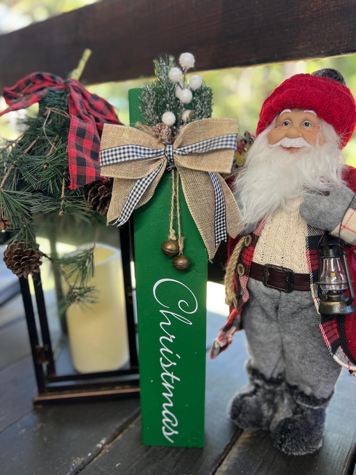 Wood Block Christmas Decor Farmhouse - Etsy