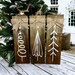 Wood Christmas Tree Sign - Etsy