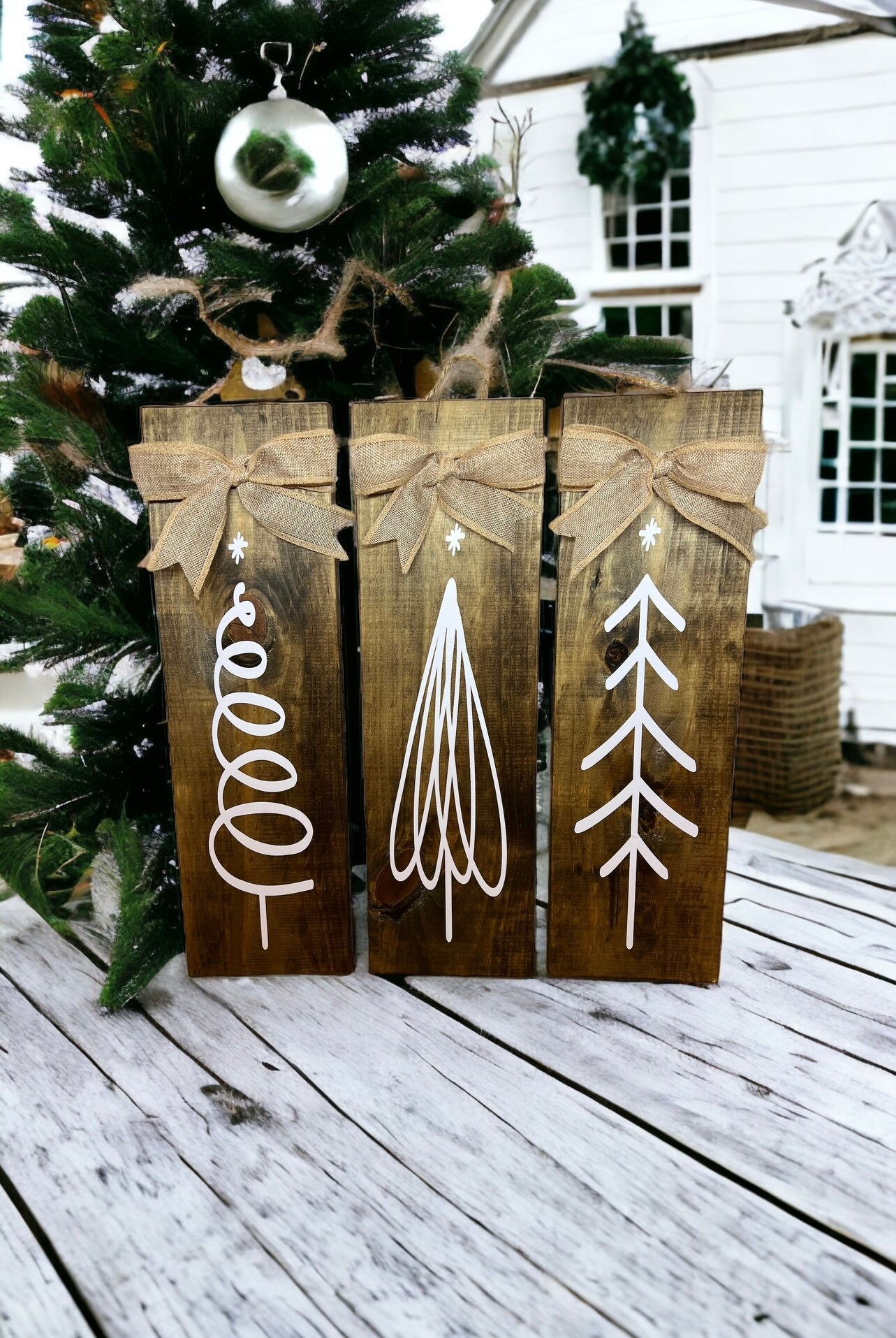 Wood Christmas Tree Sign - Etsy