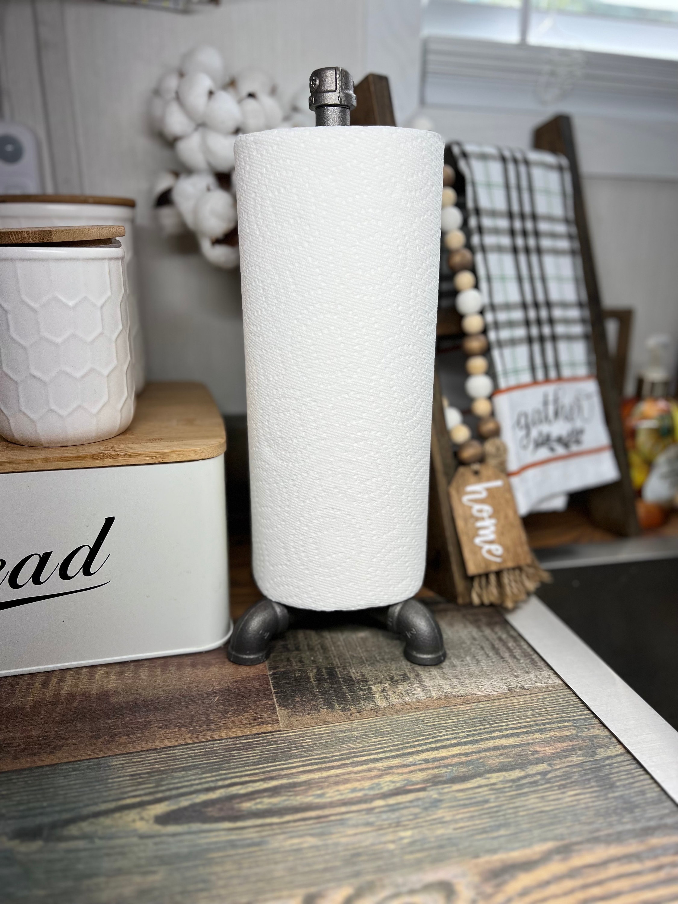 Rustic Farmhouse Paper Towel Holder - Etsy