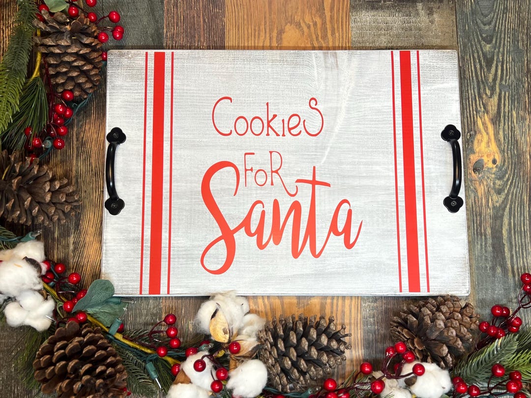 Santa’s Cookie Tray - Etsy