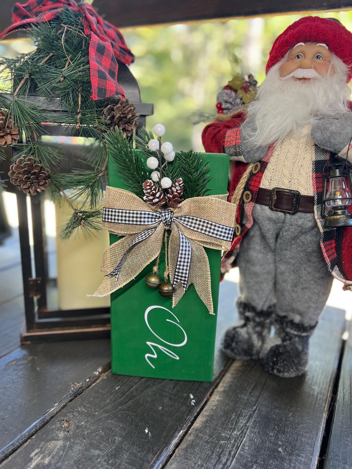 Wood Block Christmas Decor Farmhouse - Etsy