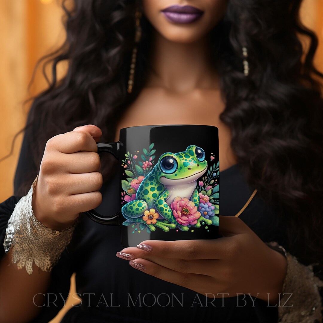 Personalized Frog Mug, Cute Animal Coffee Cup, Custom Name Tea Mug ...