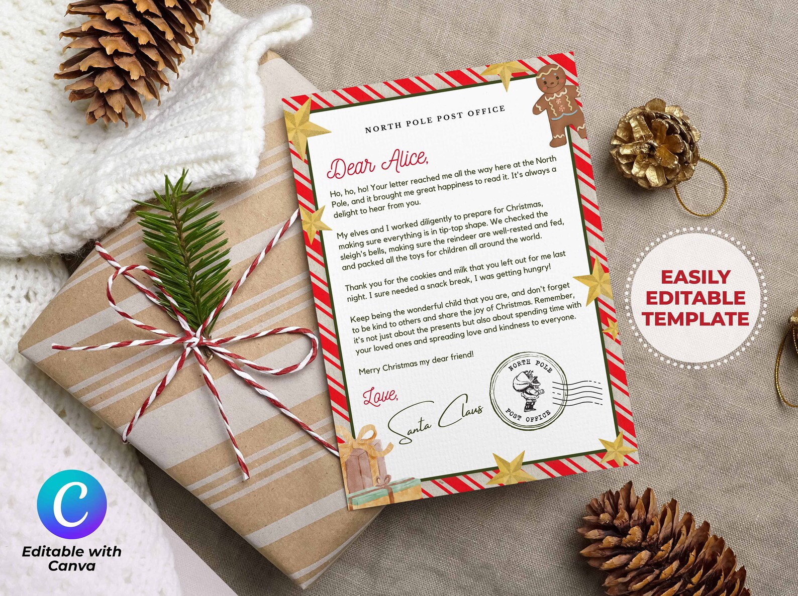Letter to Santa Template Letter to Santa Claus Letter Printable Santa ...