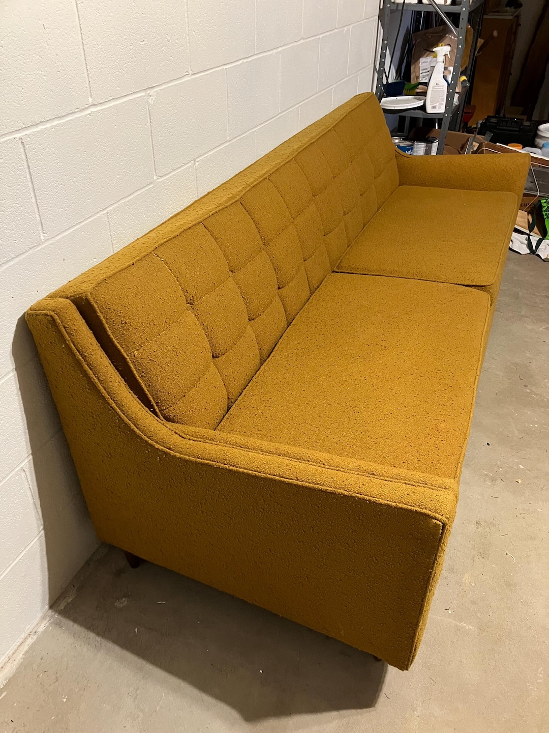 Vintage Midcentury 7.5' Yellow Rowe Sleep-or-sofa From the 1960s ...
