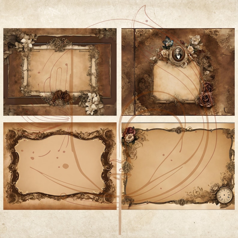 Victorian Journal Pages, Junk Journal Pages, Junk Journal Kit, Neutral ...