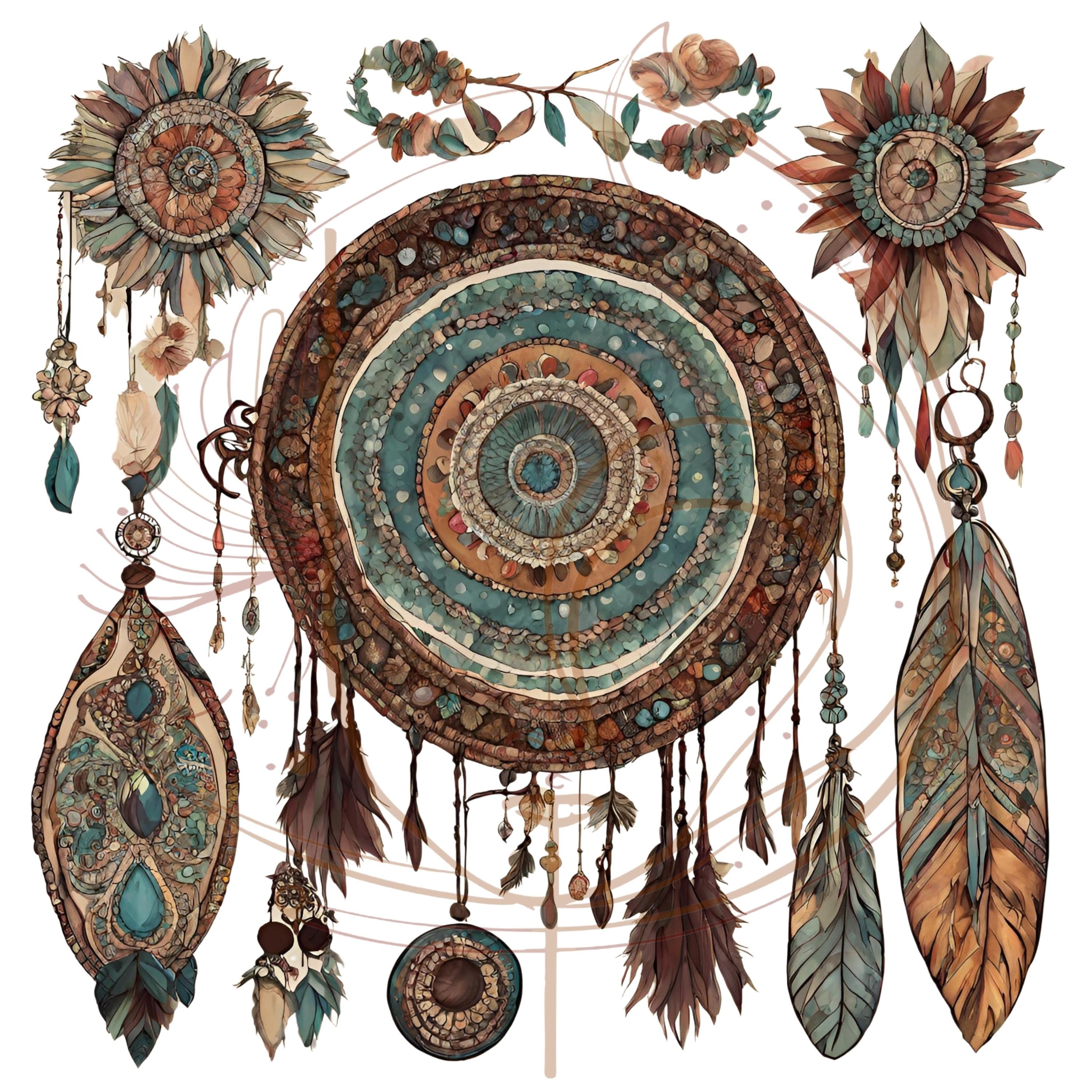 Boho Chic JUNK JOURNAL KIT printable Jpg Page With Ephemera, Cover ...