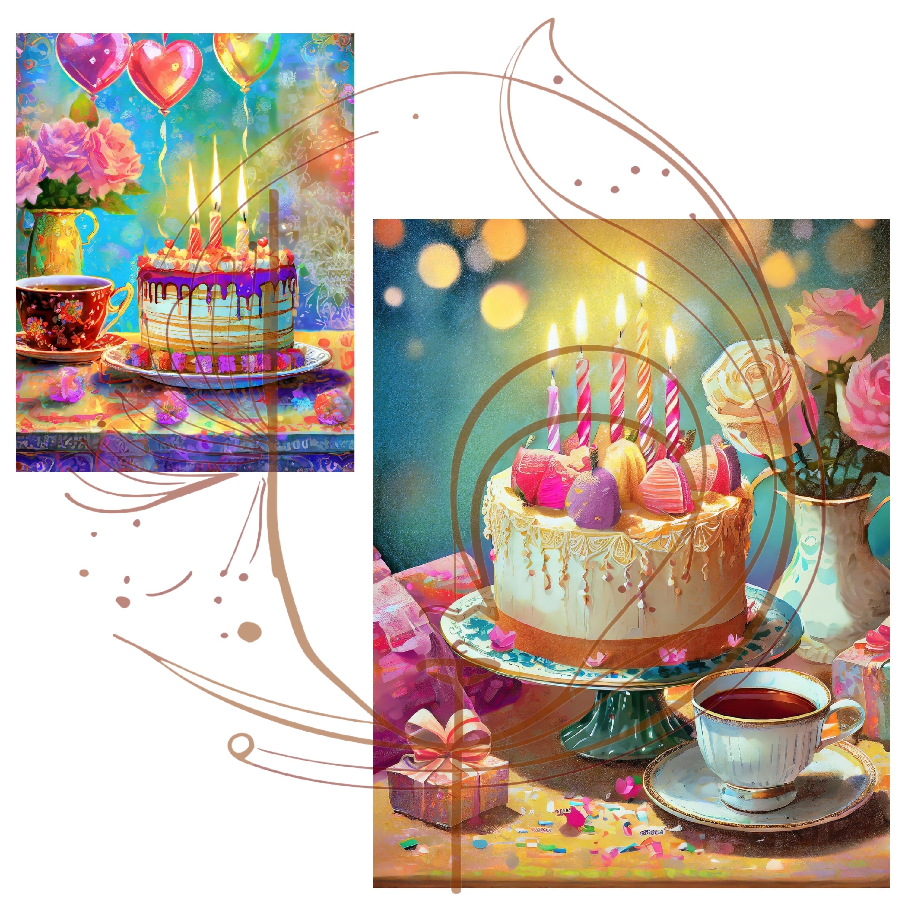 Birthday Cake Junk Journal Kit, Scrapbooking Set, Junk Journal Kit ...