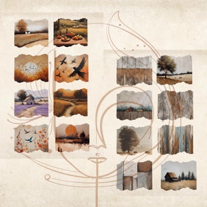 Rustic JUNK JOURNAL KIT (printable Jpg Page With Ephemera, Cover, Card ...