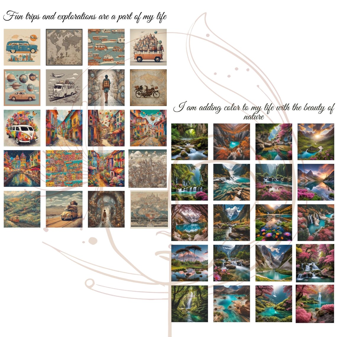 Junk Journal Kit 2024 Vision Board Kit Printable, Vision Board With ...