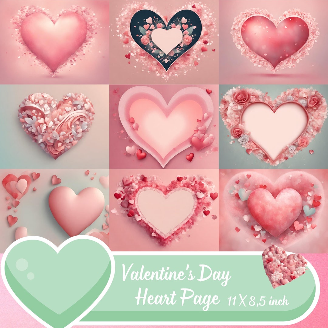 Heart Journal Pages, Valentine's Day, Journal Pages, Junk Journal ...