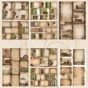 RUSTIC Farm JUNK JOURNAL Kit, Grateful, Neutral, Fall, Journal ...