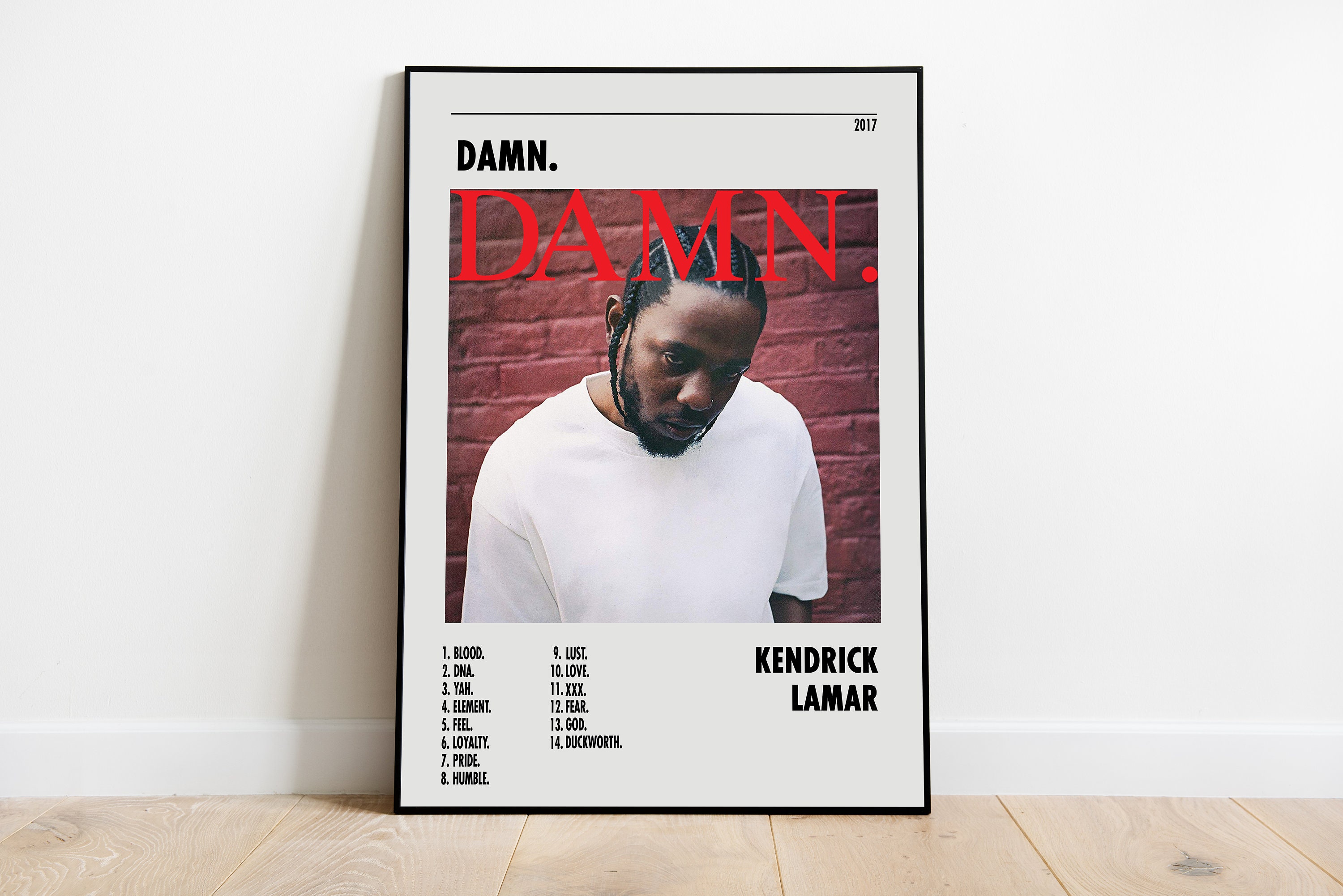 DAMN Album Poster Hypebeast Minimalist Album Poster Instant Download ...