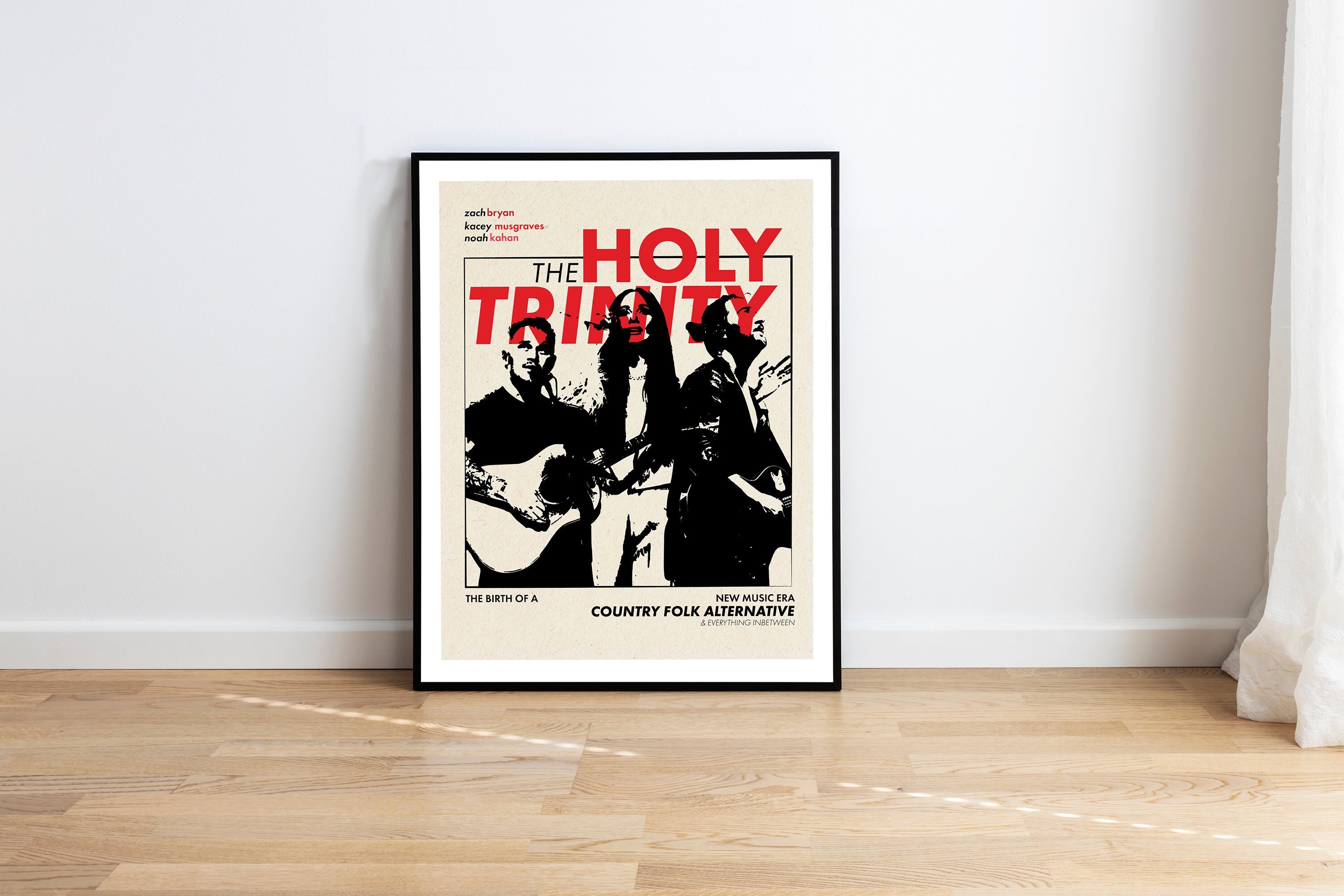 The Holy Trinity Noah Kahan, Kacey Musgraves, Zach Bryan Vintage Band ...