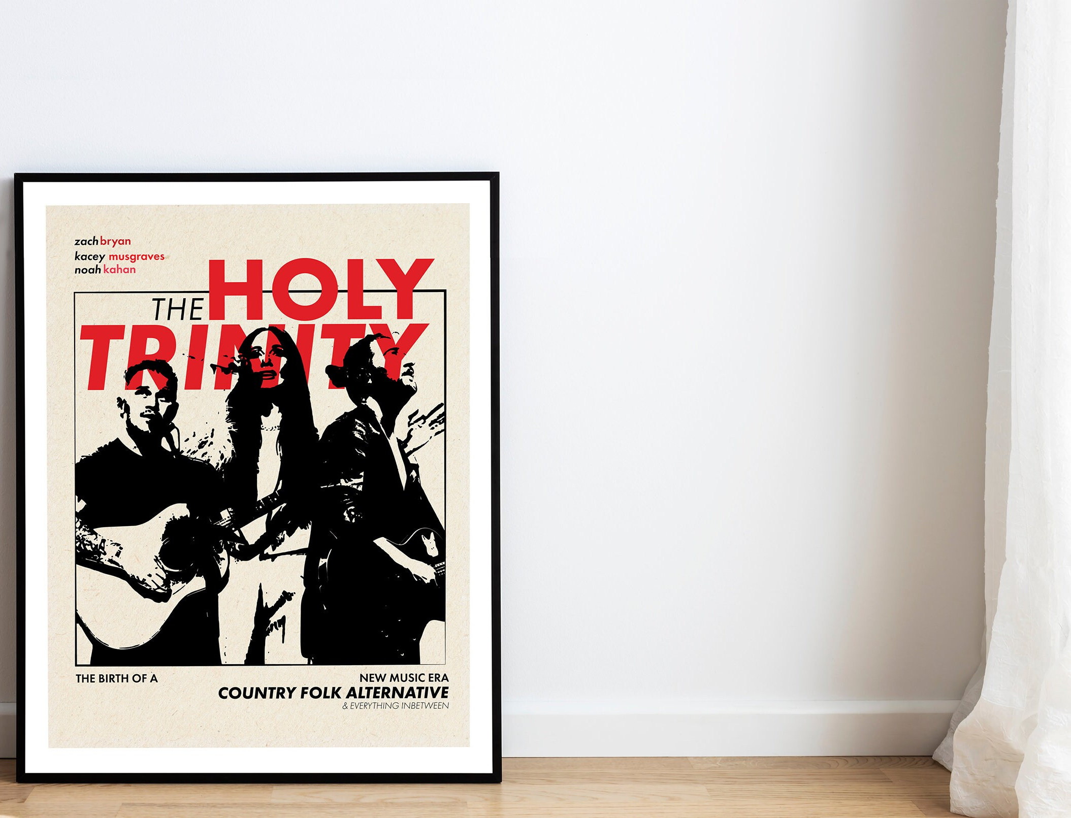 The Holy Trinity Noah Kahan, Kacey Musgraves, Zach Bryan Vintage Band ...