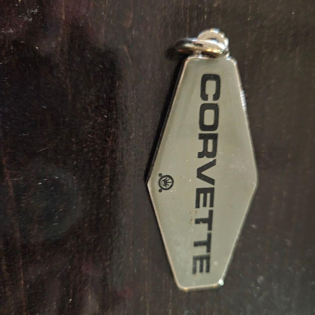 Corvette Key Chain Two-sided Yellow Corvette - Etsy