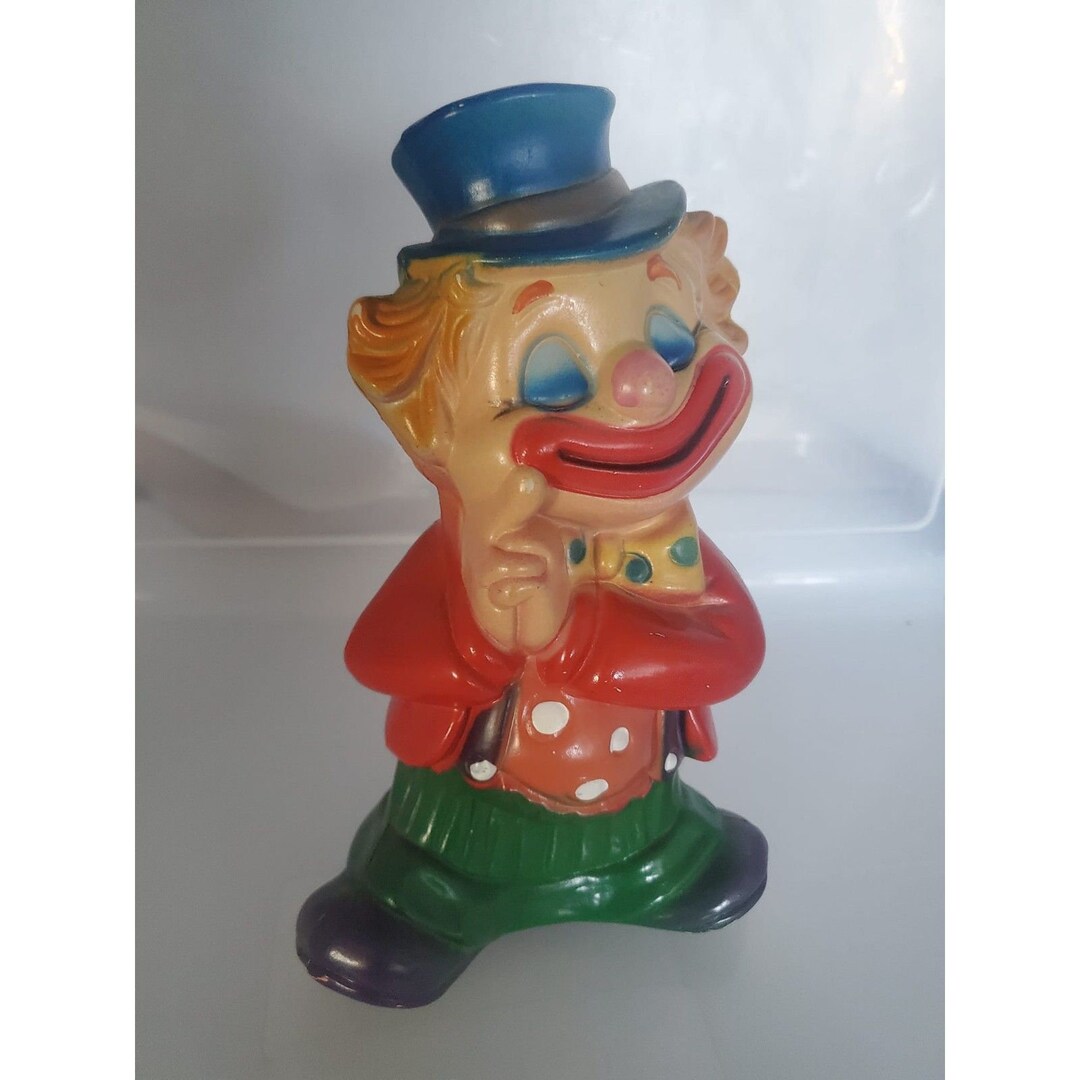 1950s Plastic Clown Bank - Etsy