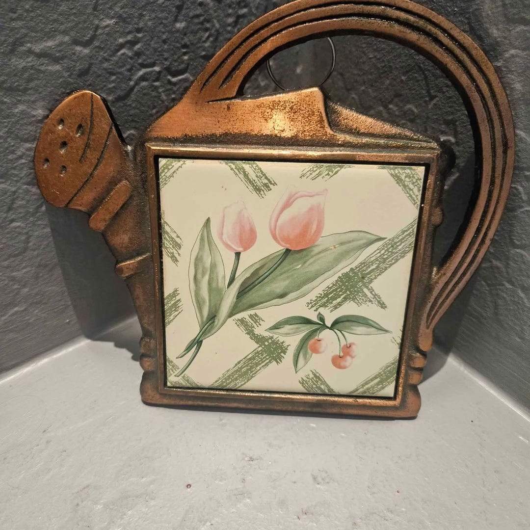Pflatzgraff Garden Party Watering Can Trivet 7" X 8" - Etsy