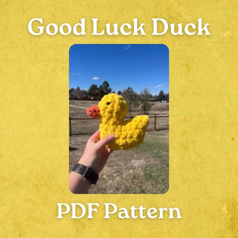 PDF Good Luck Duck Pattern - Etsy