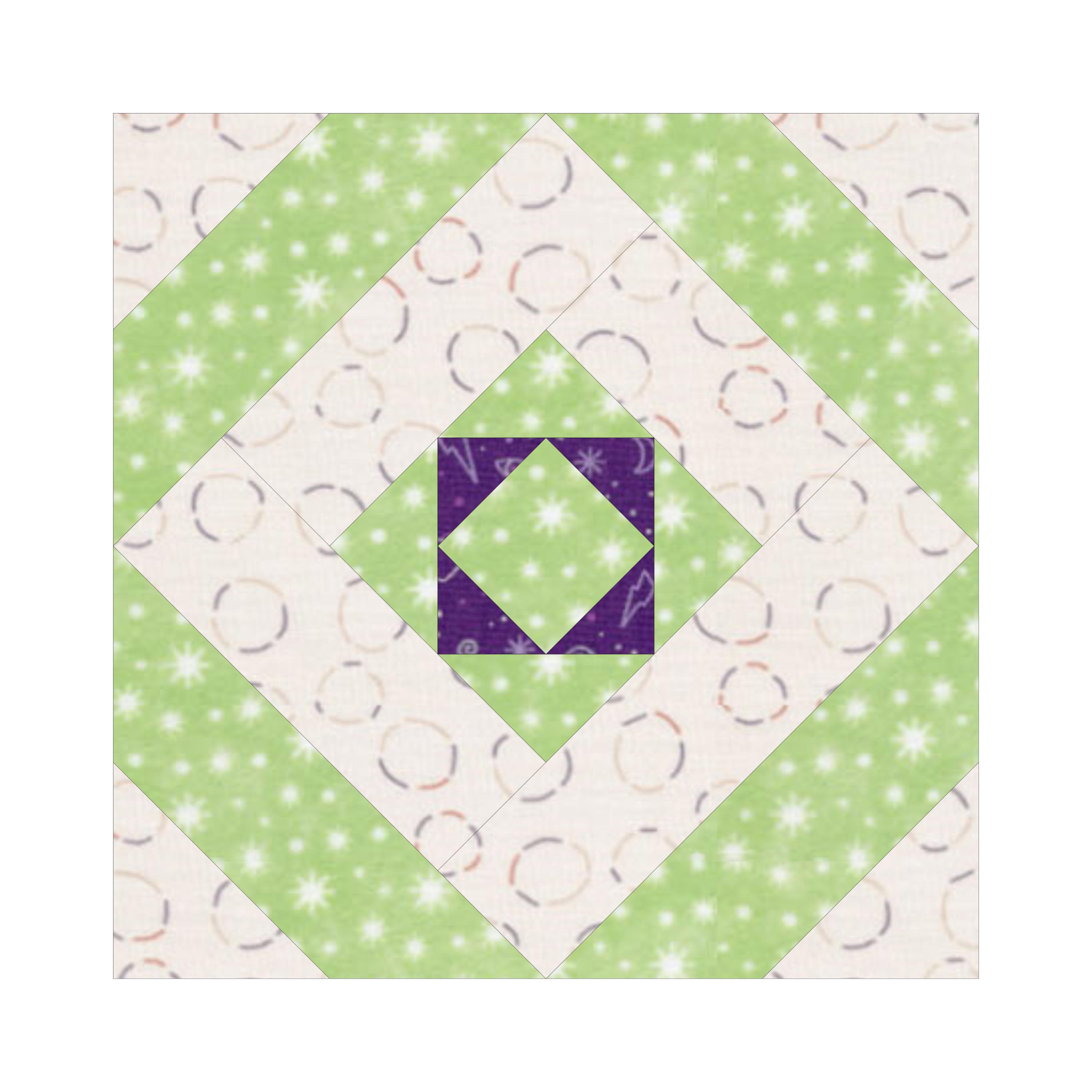 Cabin Mosaic Quilt Block Pattern, Foundation Paper Piecing Pattern ...