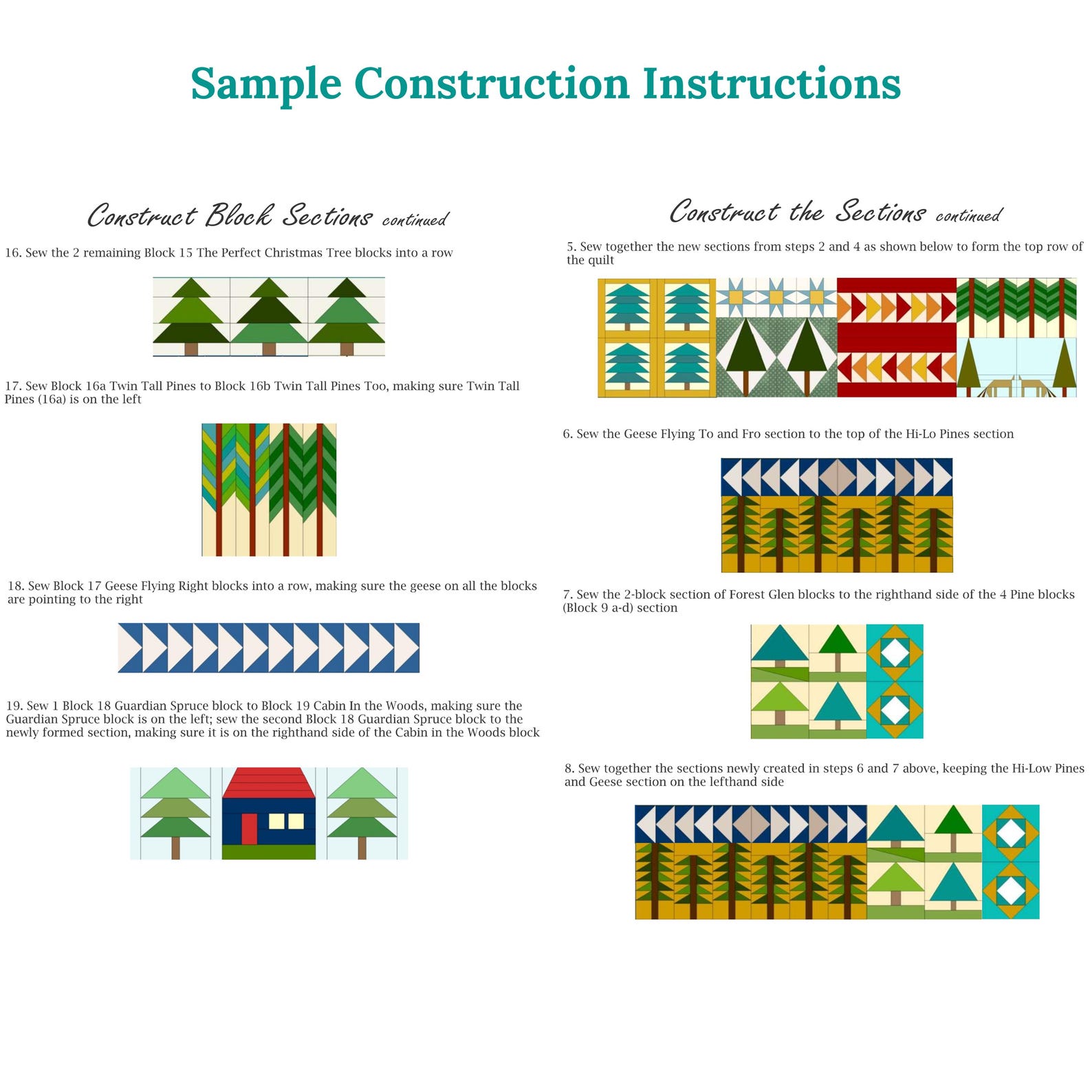 A Cabin in the Woods Quilt Pattern, Foundation Paper Piecing Pattern ...