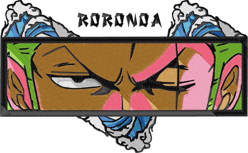 RORONOA ZORO Demon Slayer Embroidery File Pes, Exp, Dst, Jef, Xxx, U01 ...