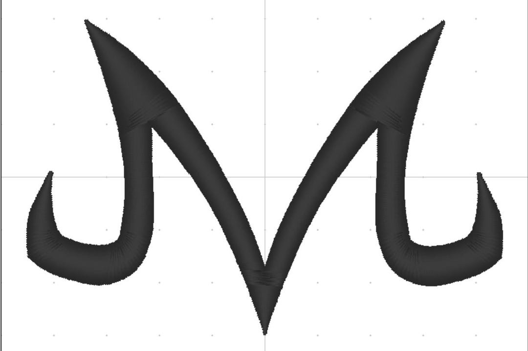 Majin / Logo Dbz Embroidery File, Embroidery Dst, Exp, Jef, Pes, Vp3 ...