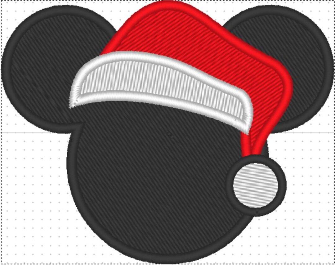 Mickey Mouse Christmas, Embroidery File Dst, Exp, Jef, Pes, U01, Vp3 ...