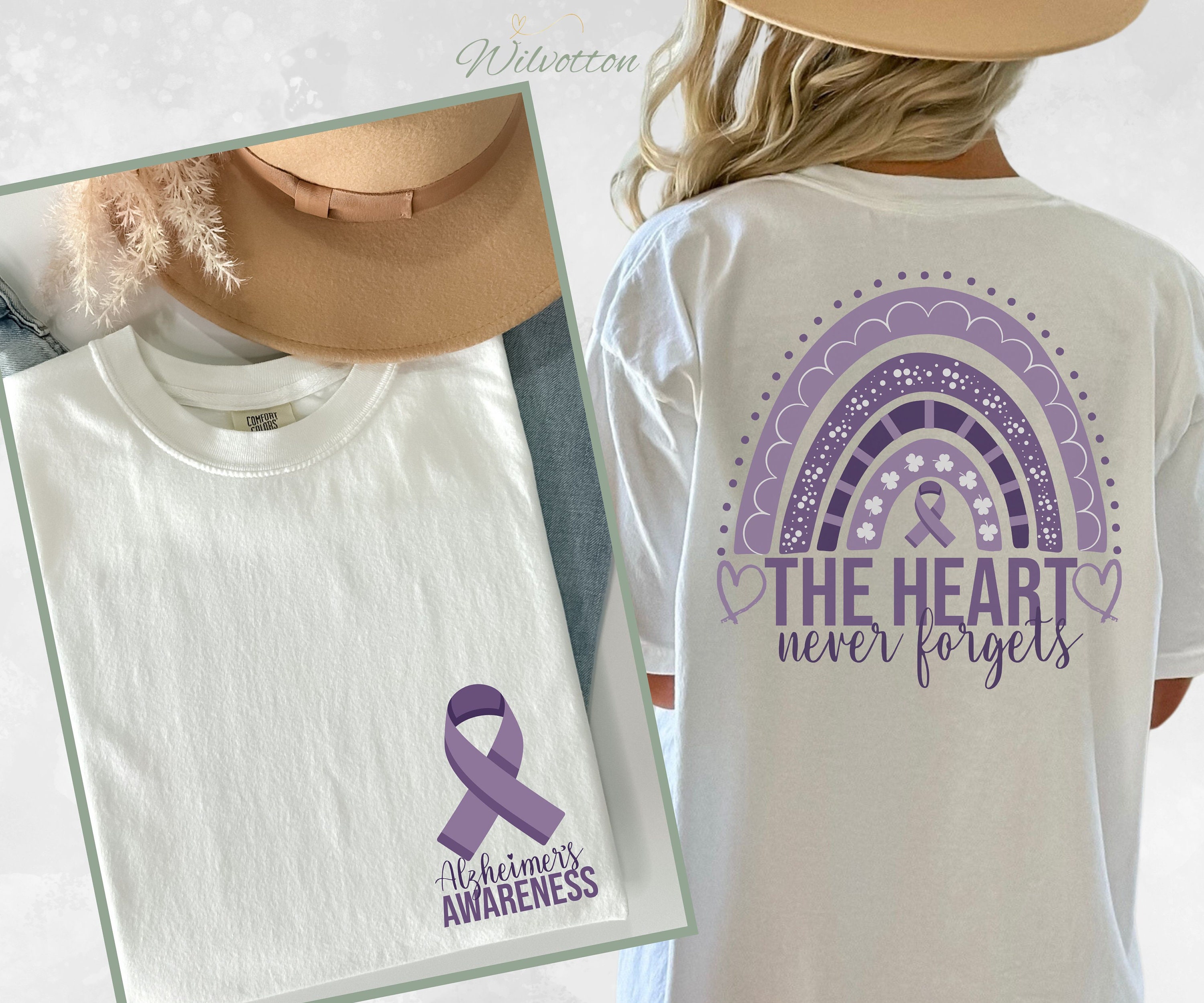 Alzheimers Awareness Ribbon Shirt, Gift for Supporter, Alzheimer's ...