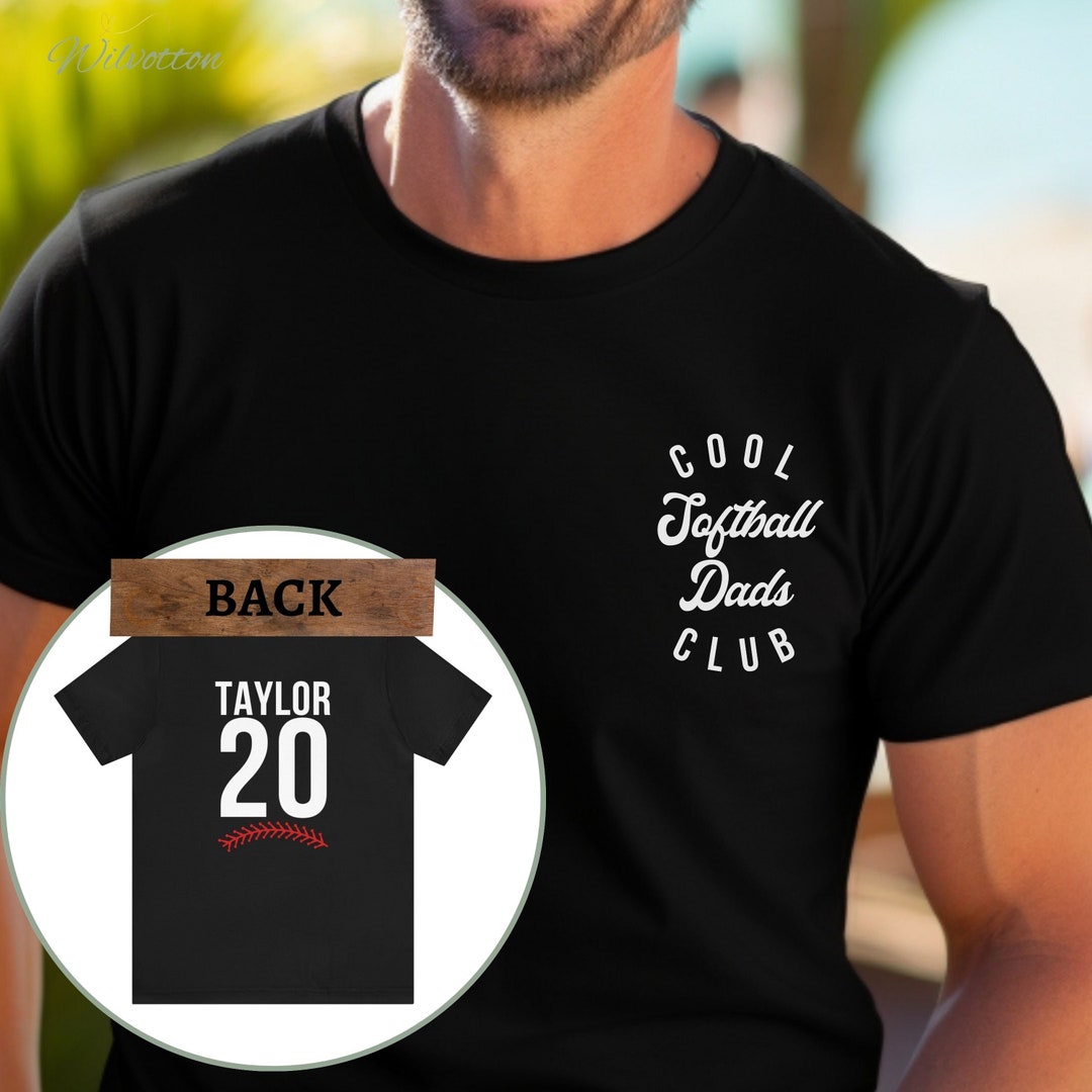 Personalized Softball Cool Dad Shirt, Custom Softball Father Gift ...