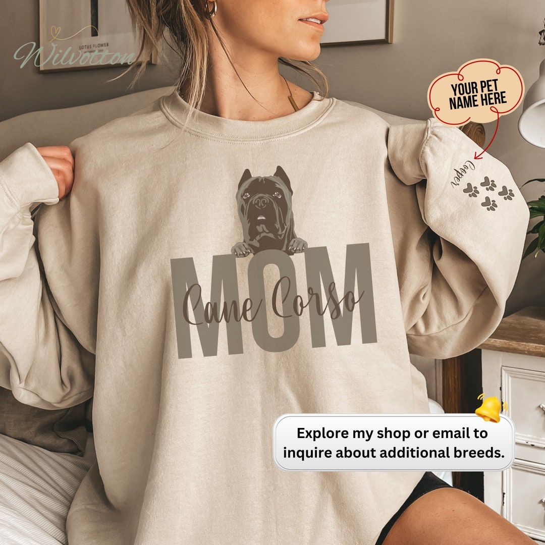 Cane Corso Retriever Dog Personalized Custom Sweatshirt, Cane Corso Dog ...
