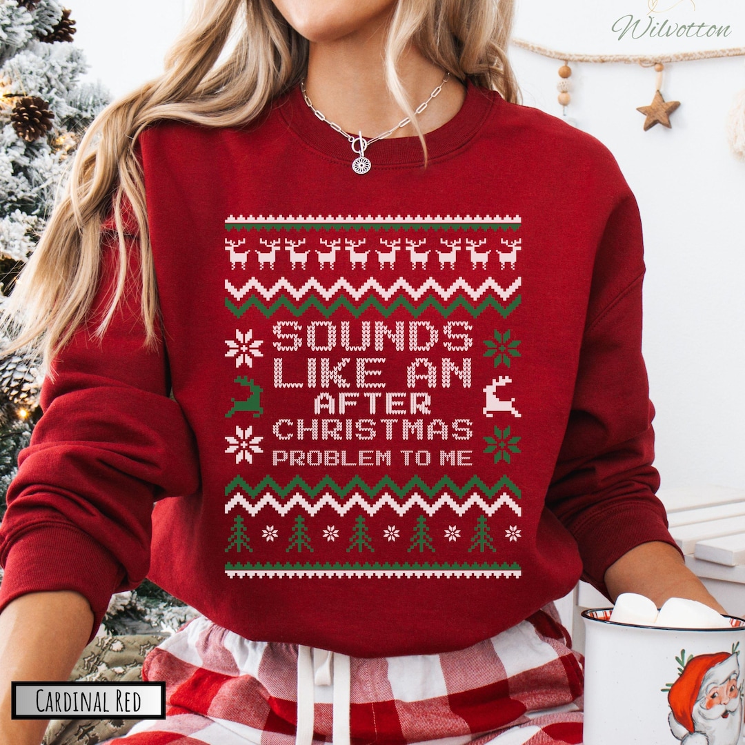Ugly Christmas Sweater, Funny Christmas Party Shirt, Sarcastic Xmas ...