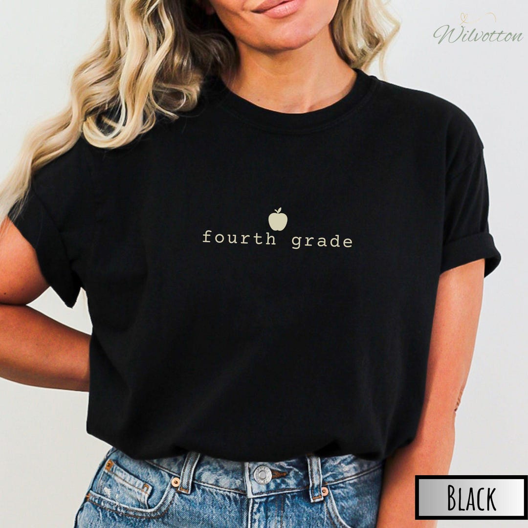 Fourth Grade Teacher Shirt, Comfort Colors 4th Grade Teacher Gift, Team ...