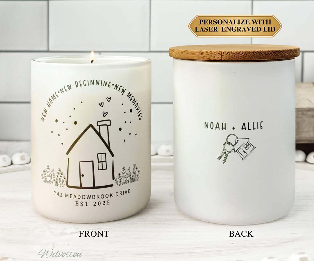 New House Candle, Personalized New Home Gift, Housewarming Gift, New ...