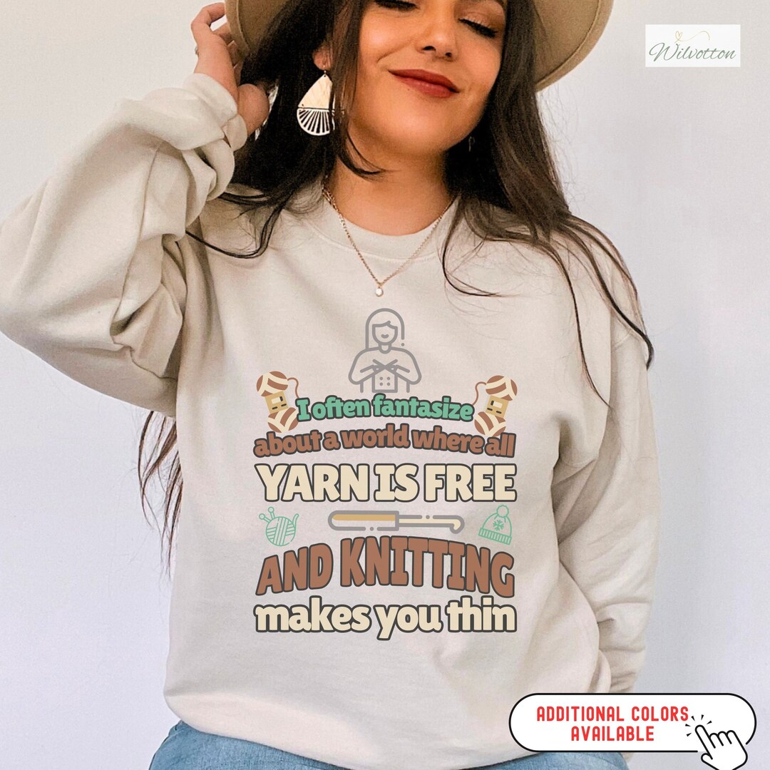 Knitting Sweatshirt, Cute Knitting Shirt, Knitting Queen Shirt ...
