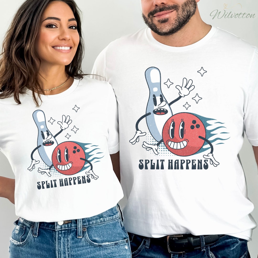 Funny Bowling Shirt, Split Happens Bowling Season Shirt, Game Day, Gift ...
