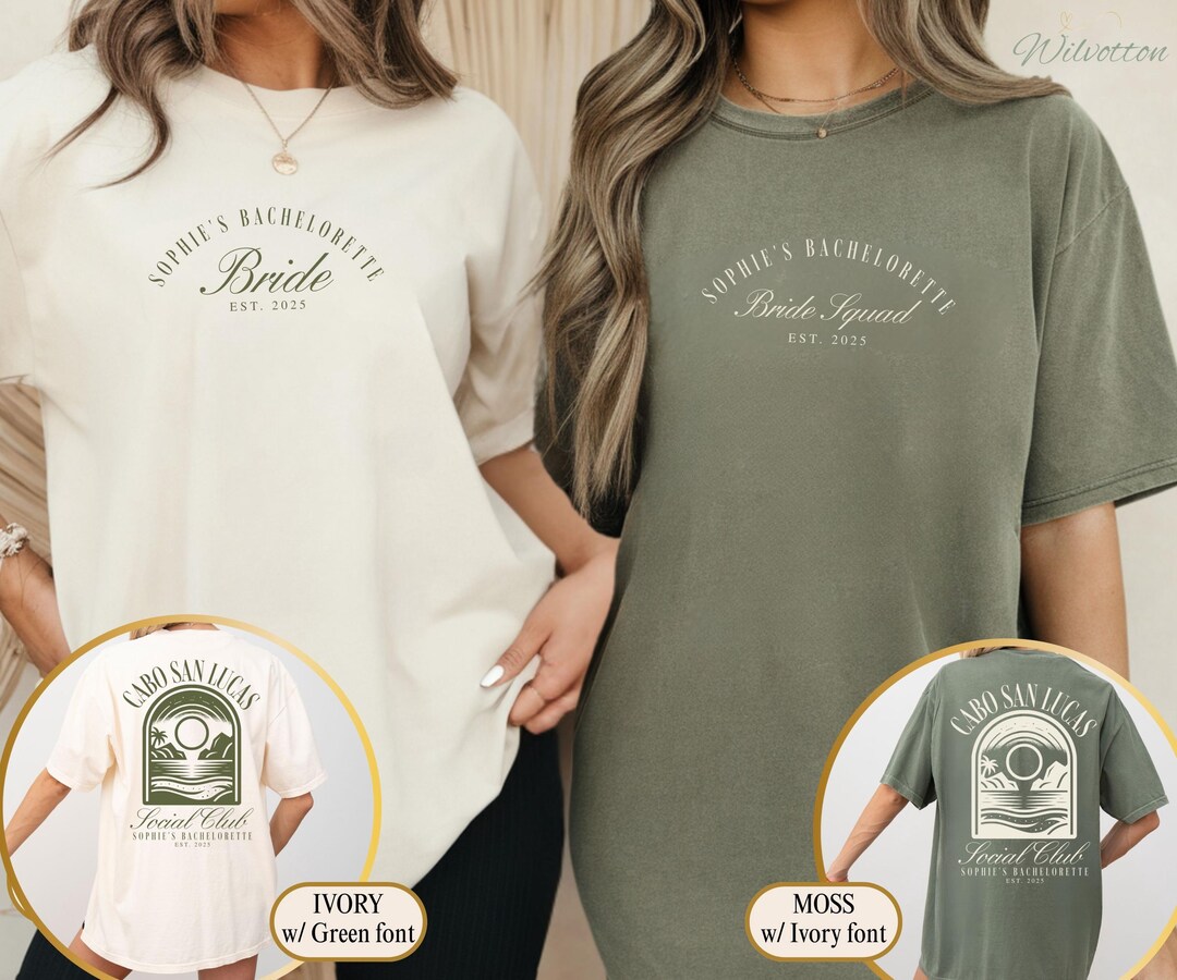 Cabo Bachelorette Shirts, Comfort Colors Custom Cabo Bach Shirt ...