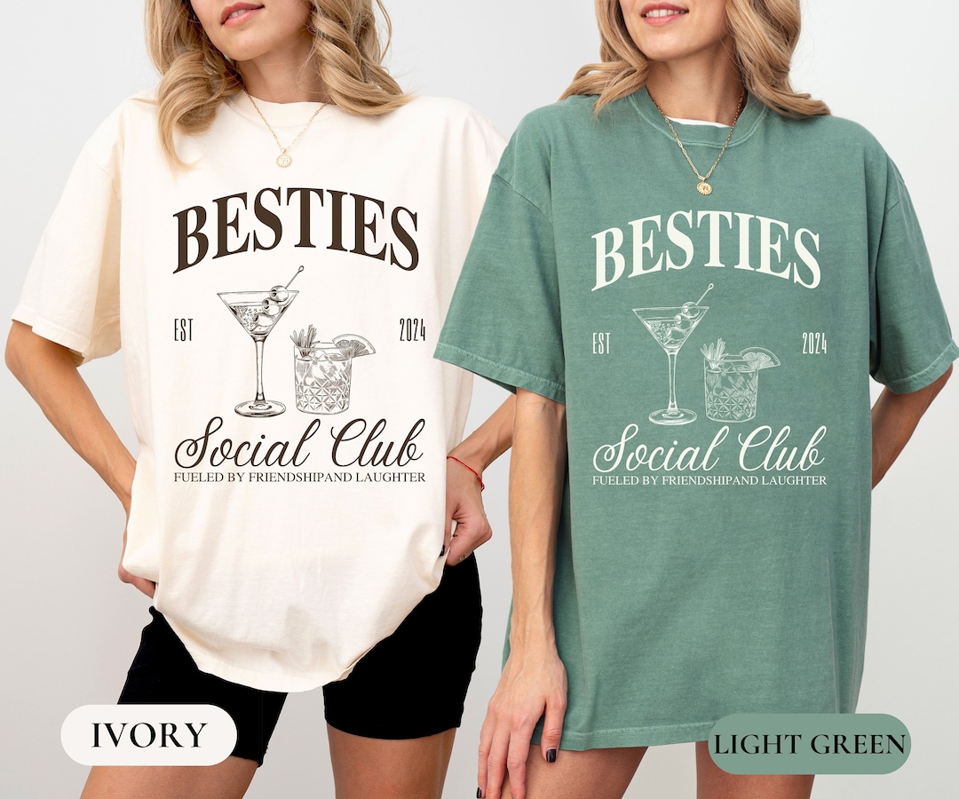 Besties Since Shirt, Bestie Social Club, Besties Gifts, Matching Best ...