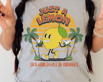Lemon Shirt, Cute Lemon Tee Shirt, Lemon Tee Top, Cute Lemon T-shirt ...