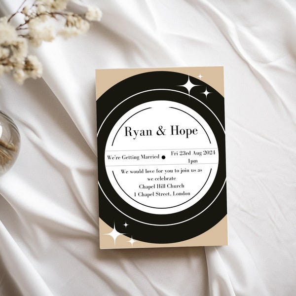 Vinyl Record Invitations - Etsy