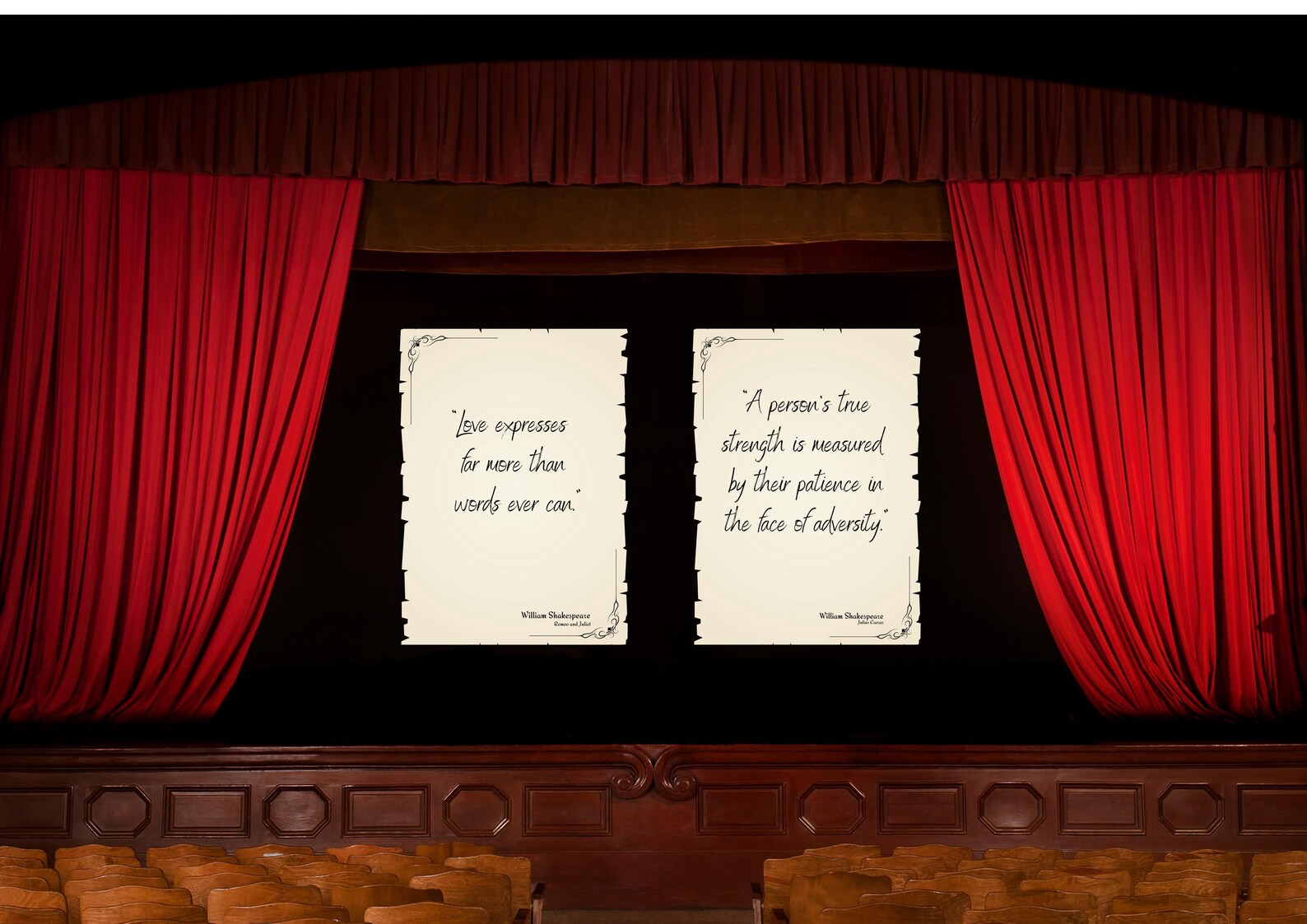 Shakespeare Quotes Wall Art Set,the Radiance of Literature:shakespeare ...