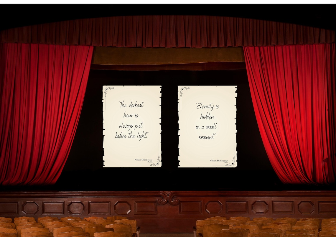 Shakespeare Quotes Wall Art Set,the Radiance of Literature:shakespeare ...