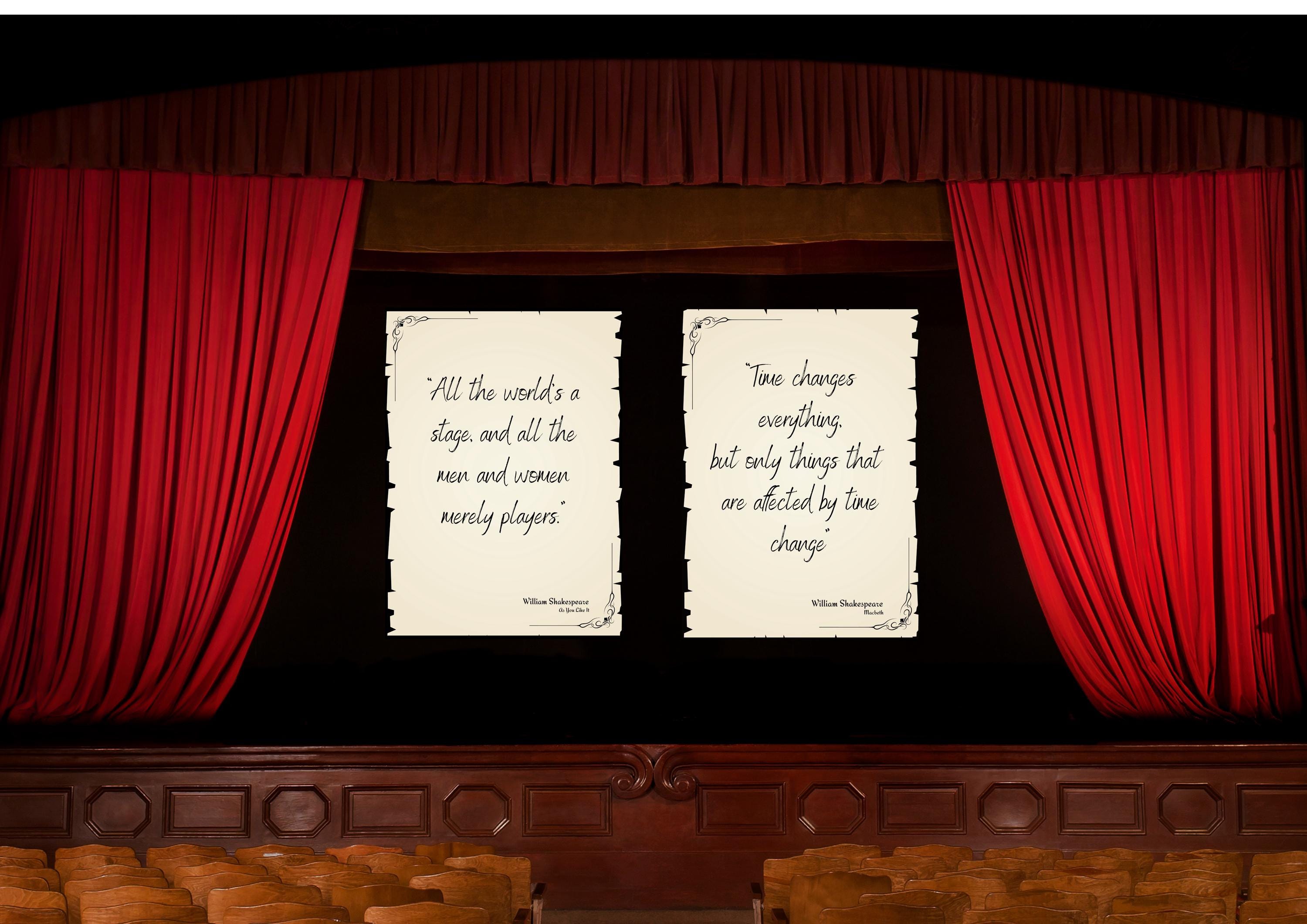 Shakespeare Quotes Wall Art Set,the Radiance of Literature:shakespeare ...