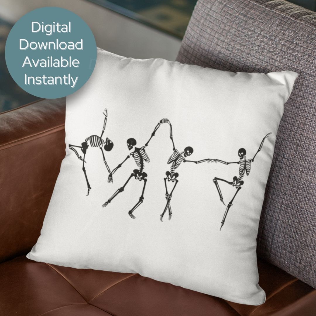 Dancing Skeletons Svg, Halloween Svg, Undead, Reanimated Corpse, Cut ...